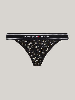 Logo Waistband Thong | Black | Tommy Hilfiger