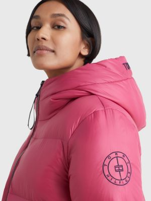 Relaxed Fit Padded Coat Purple Tommy Hilfiger