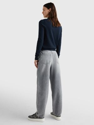 Pullover Aus Bio Baumwolle Mit Polokragen Blau Tommy Hilfiger