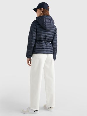 Quilted Hooded Down Filled Jacket Blue Tommy Hilfiger