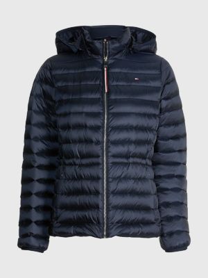 Quilted Hooded Down Filled Jacket Blue Tommy Hilfiger