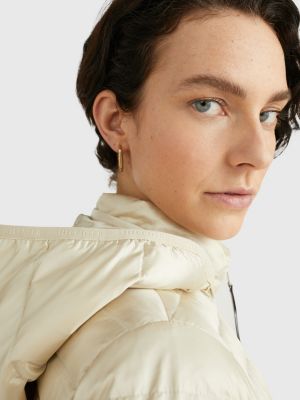 Quilted Hooded Down Filled Jacket Khaki Tommy Hilfiger