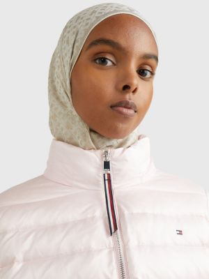 Quilted Hooded Down Filled Jacket Pink Tommy Hilfiger
