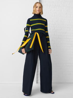 Wool Stripe Slim Fit Jumper Blue Tommy Hilfiger