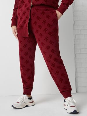 Curve Th Monogram Joggers Red Tommy Hilfiger