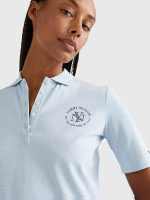 Nyc Logo Regular Fit Polo Blue Tommy Hilfiger
