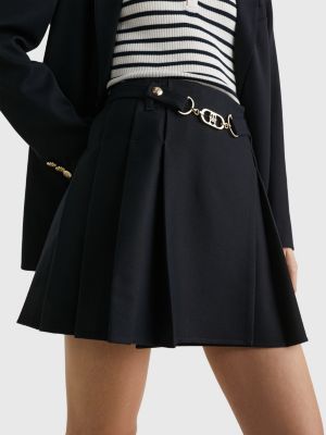 Pleated Mini Skirt Blue Tommy Hilfiger