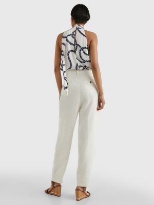 Elevated Tapered Fit Hose Weiß Tommy Hilfiger