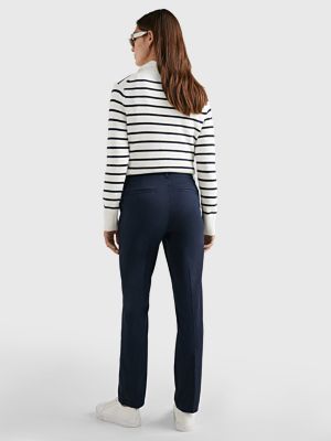 Slim Fit Twill Chinos Blau Tommy Hilfiger