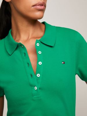 1985 Collection Slim Fit Poloshirt Mit Flag Grün Tommy Hilfiger
