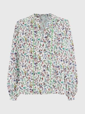 Regular Fit Hemd Mit Blumen Print Weiß Tommy Hilfiger