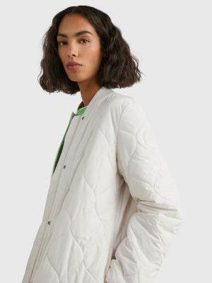 Maxi Bomber Steppmantel Beige Tommy Hilfiger