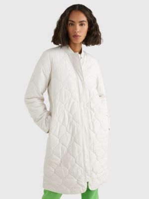 Maxi Bomber Steppmantel Beige Tommy Hilfiger