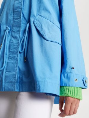 Hooded Canvas Parka Blue Tommy Hilfiger