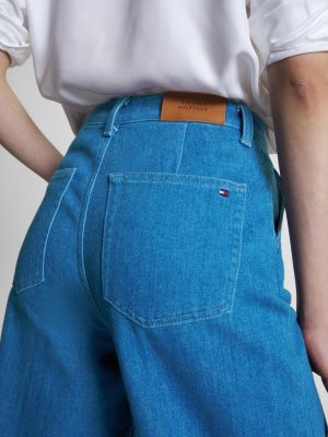 High Rise Wide Leg Belted Jeans Denim Tommy Hilfiger