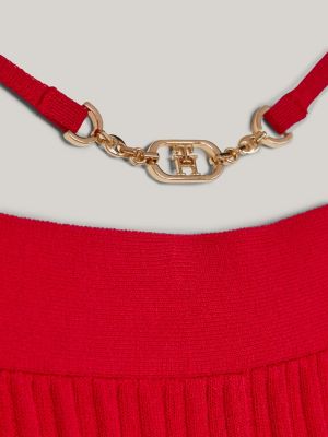 Ribbed Relaxed Maxi Sweater Dress Red Tommy Hilfiger