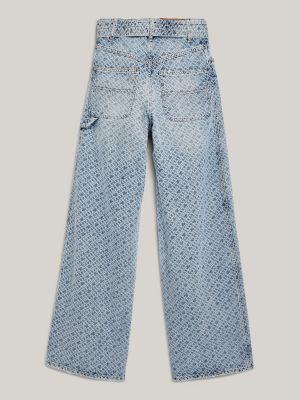 Jeansy Z Szerokimi Nogawkami I Emblematem Denim Tommy Hilfiger