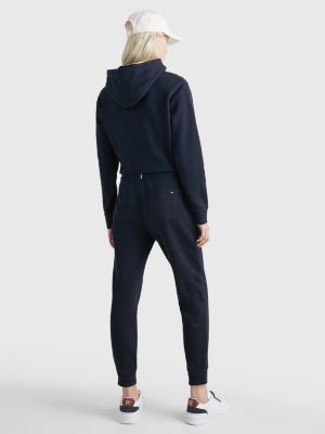 Tapered Fit Terry Jogginghose Mit Monogramm Blau Tommy Hilfiger