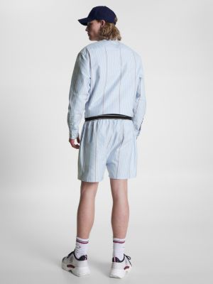 Relaxed Uniseks Boxershort Met Signature Streep Blauw Tommy Hilfiger