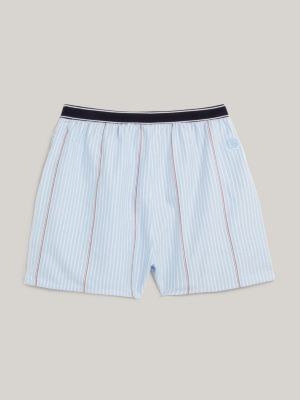 Relaxed Uniseks Boxershort Met Signature Streep Blauw Tommy Hilfiger