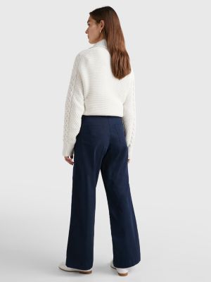 1985 Collection Modern Wide Leg Trousers Blue Tommy Hilfiger