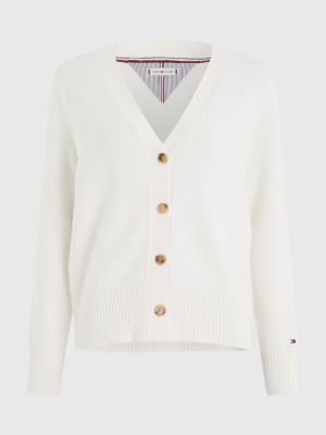 1985 Vest Met V Hals Wit Tommy Hilfiger