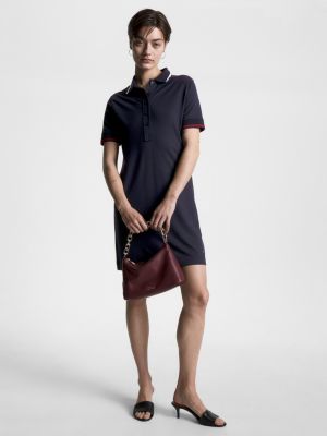 Mini Polokleid Mit Global Streifen Blau Tommy Hilfiger