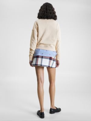 Sweatshirt Mit Hilfiger Monotype Stickerei Beige Tommy Hilfiger