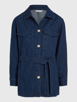 Belted Denim Jacket Denim Tommy Hilfiger