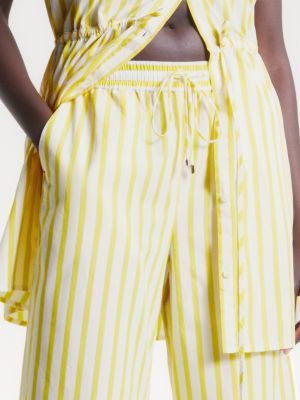 Gestreifte Hose Mit Weitem Bein Weiß Tommy Hilfiger