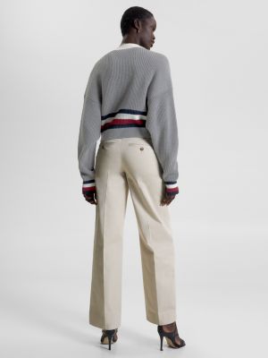 Classics Relaxed Fit College Cardigan Mit Wappen Grau Tommy Hilfiger