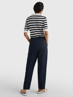 Gewebte Tapered Fit Hose Blau Tommy Hilfiger