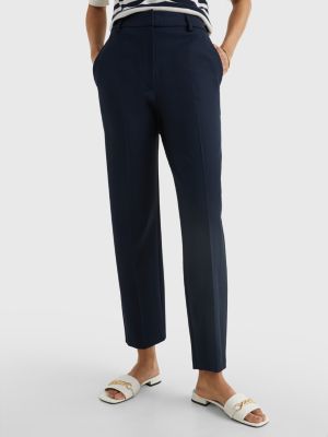 Gewebte Tapered Fit Hose Blau Tommy Hilfiger