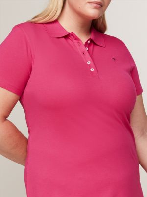 Curve 1985 Collection Polo Dress Pink Tommy Hilfiger