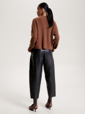 Relaxed Fit Cardigan Aus Woll Kaschmirmix Braun Tommy Hilfiger