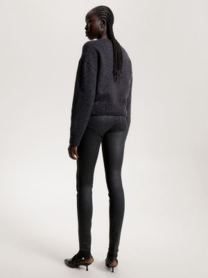 Relaxed Fit Pullover Mit Metallic Garn Grau Tommy Hilfiger
