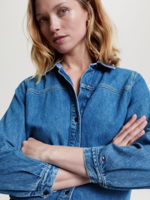Denim Regular Fit Overshirt Denim Tommy Hilfiger