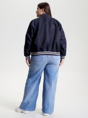 Curve Bomberjack Met Varsity Logo Blauw Tommy Hilfiger