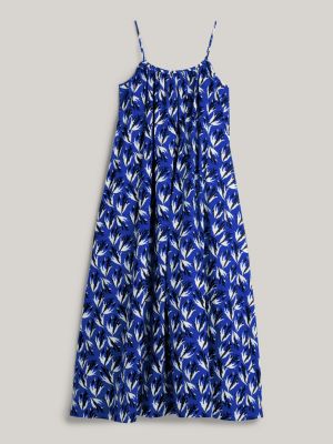 Tommy Hilfiger X Vacation Floral Print Spaghetti Straps Maxi Dress