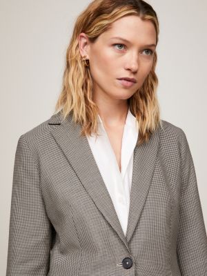 Single Breasted Regular Fit Blazer White Tommy Hilfiger