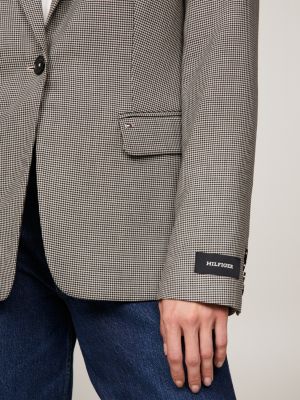 Single Breasted Regular Fit Blazer White Tommy Hilfiger