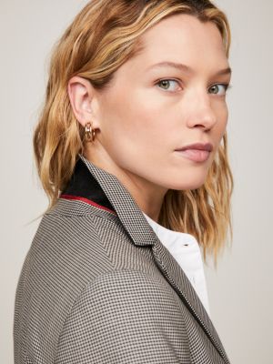 Single Breasted Regular Fit Blazer White Tommy Hilfiger