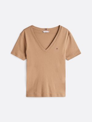 Brown tommy hilfiger shirt store