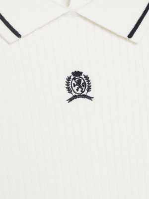 Polotrui Met Korte Mouwen En Embleem Wit Tommy Hilfiger