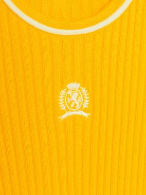 Crest Geripptes Racerback Tanktop Gelb Tommy Hilfiger