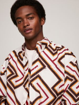 Tommy X Pendleton Prep Valley Stripe Th Monogram Shirt White Tommy
