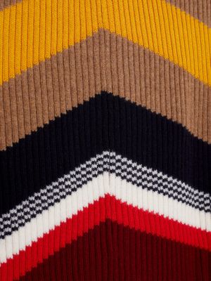 Tommy X Pendleton Wool Valley Stripe Jumper Skirt Red Tommy Hilfiger