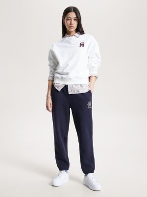 Th Monogram Modern Regular Fit Sweatshirt Weiß Tommy Hilfiger
