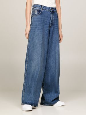 Crest Ethan High Rise Wide Leg Jeans Blue Tommy Hilfiger