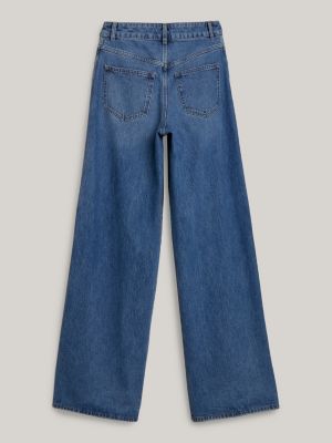 Crest Ethan High Rise Wide Leg Jeans Blue Tommy Hilfiger
